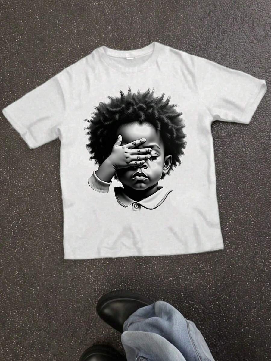 Manfinity EMRG Streetwear Creative Hip Hop "Be Yourself" Print ...
