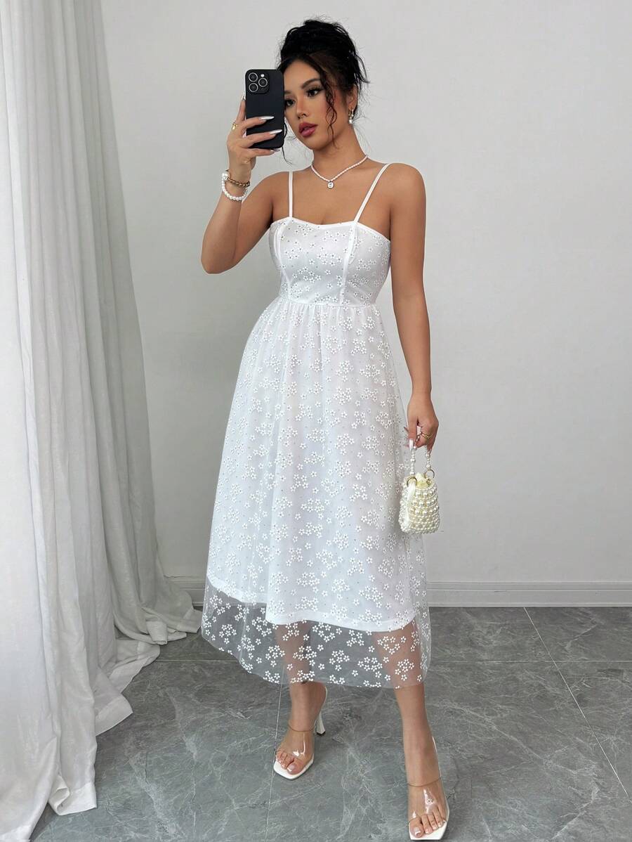 Calvaya French Elegant Sexy Romantic Date Wedding Party White Floral ...