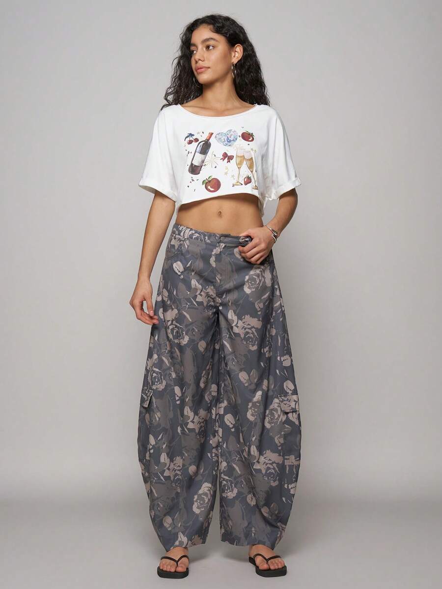 Easelle Easelle Machete Pants 2025 Summer Retro Casual Street Style Casual Western | SHEIN EUR