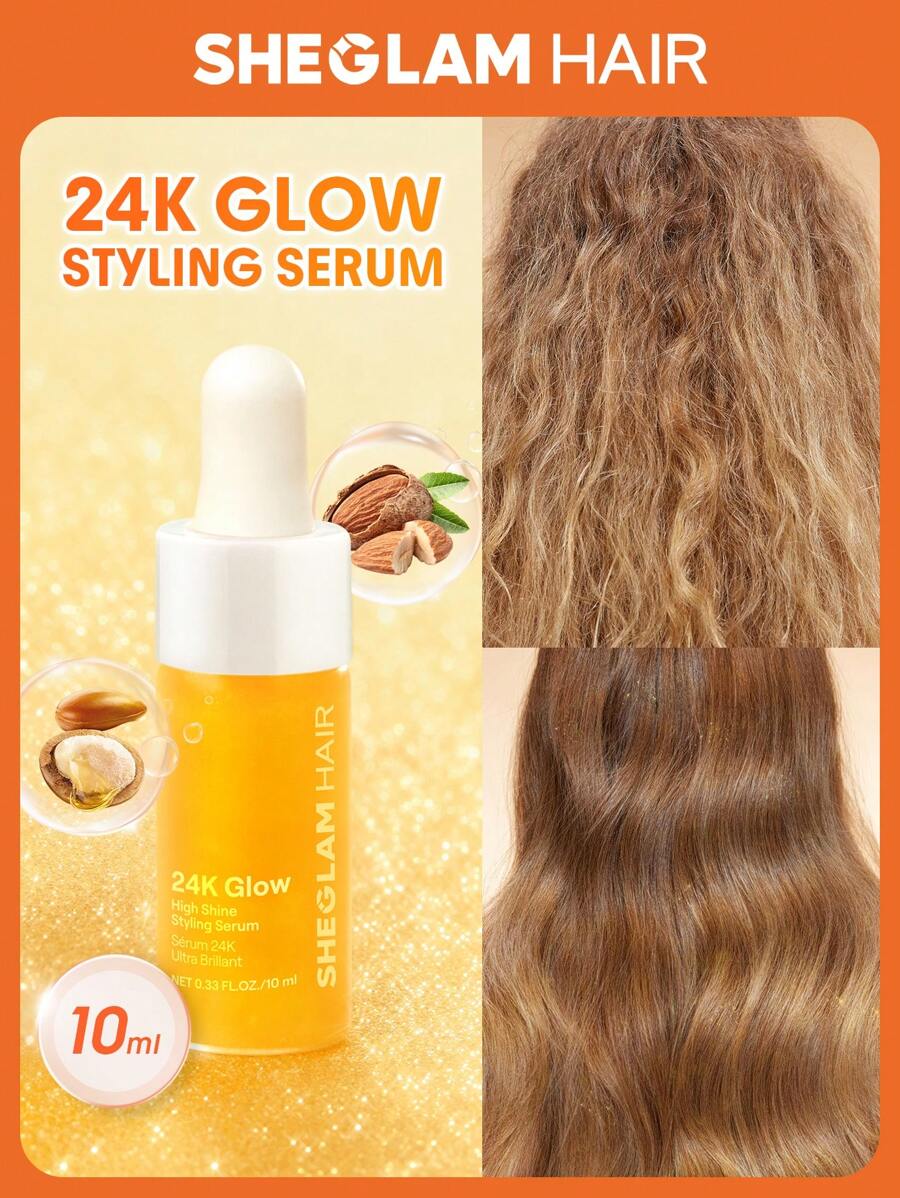 SHEGLAM HAIR Suero de peinado SHEGLAM HAIR 24K Glow de alto brillo ...