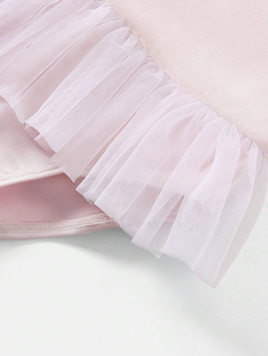 SHEIN Girls Stretchy Skin-Friendly Soft Activewear Jumpsuit, Sweet ...