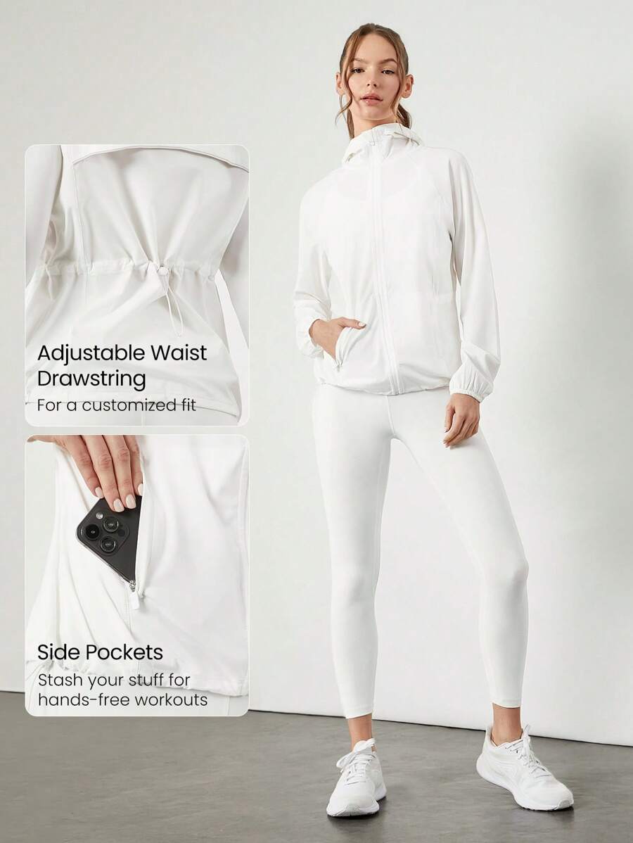 GLOWMODE Running Light Waterproof Relaxed Fit Adjustable Waist Hooded ...