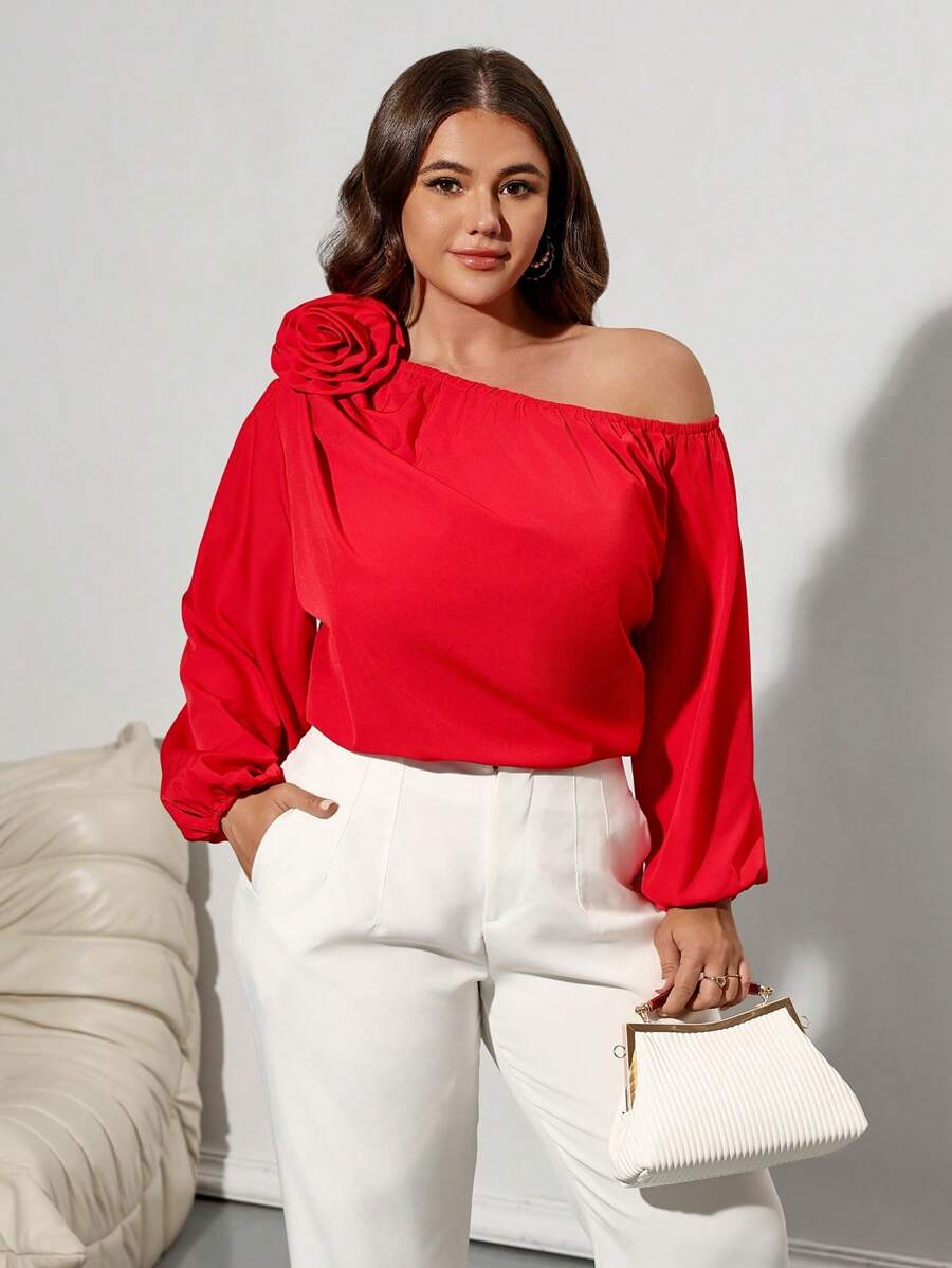 SHEIN Privé Plus Size Elegant Commuter High Street Music Show Party ...