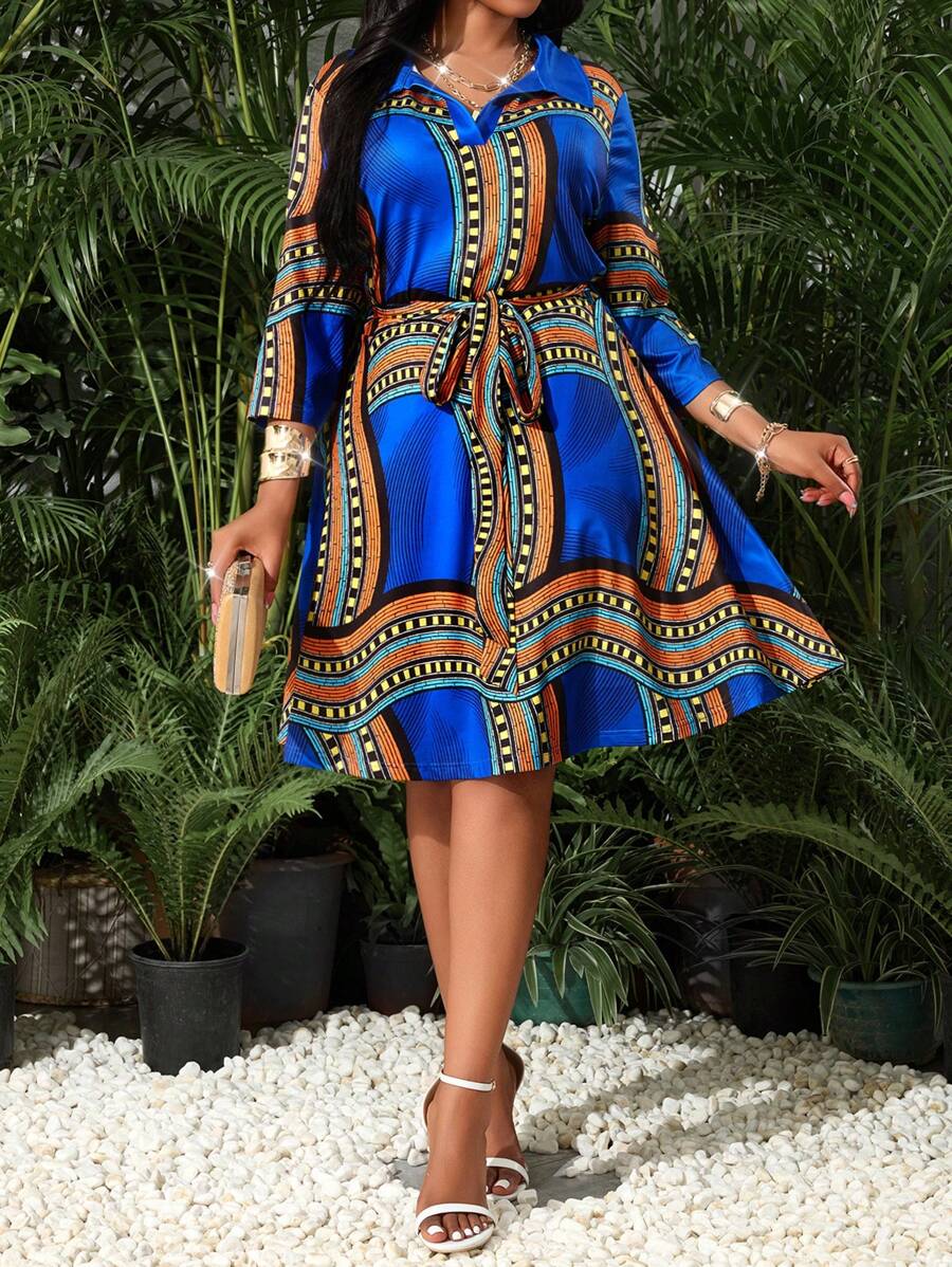 SHEIN Lady Spring And Summer Elegant Commuting Office Boho Colorful ...