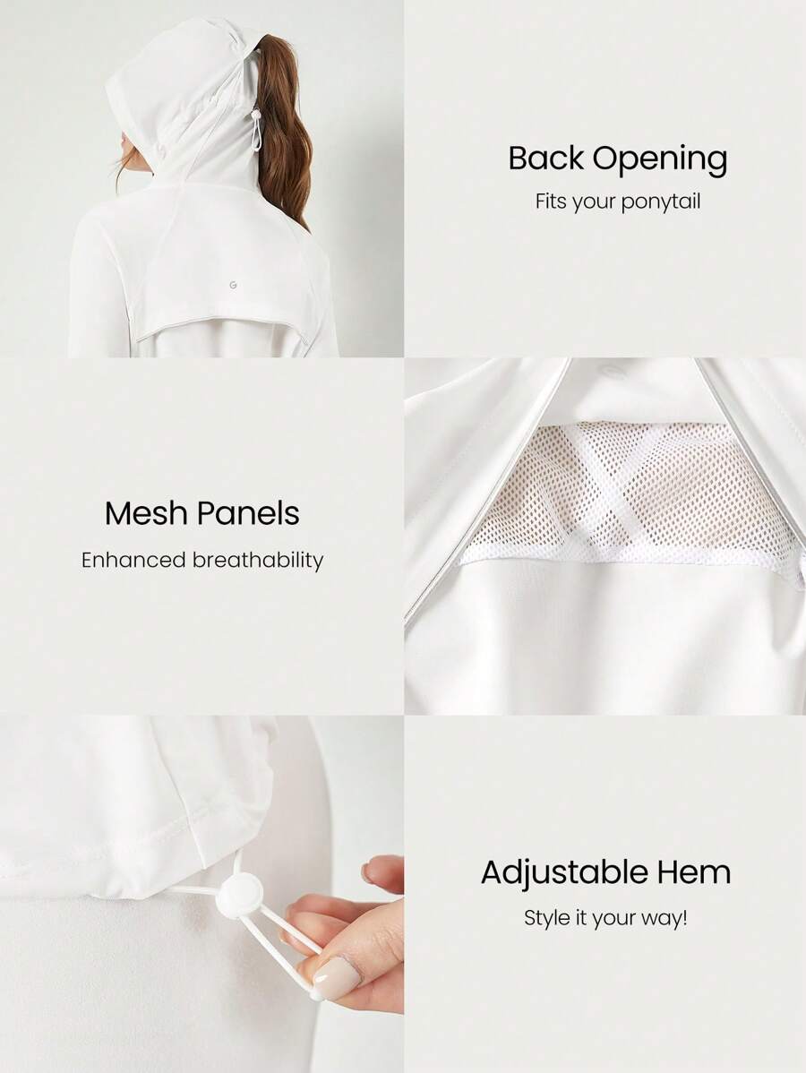 GLOWMODE Running Light Waterproof Relaxed Fit Adjustable Waist Hooded ...