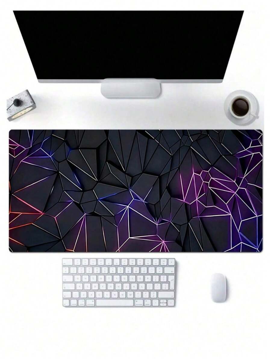 SHEIN 1pc Geometric Patterned Anti-Slip Mouse Pad For Gaming And Work ...