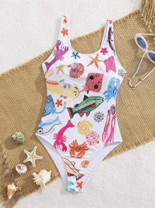 Swim Mod Women's Springbreak Swimwear, Vacation Beach Style Rhinestone ...