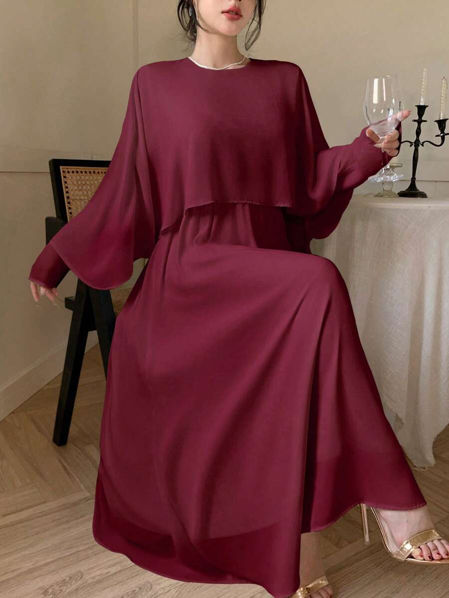 Verwunderlich Elegantes Langarm Kleid Bild