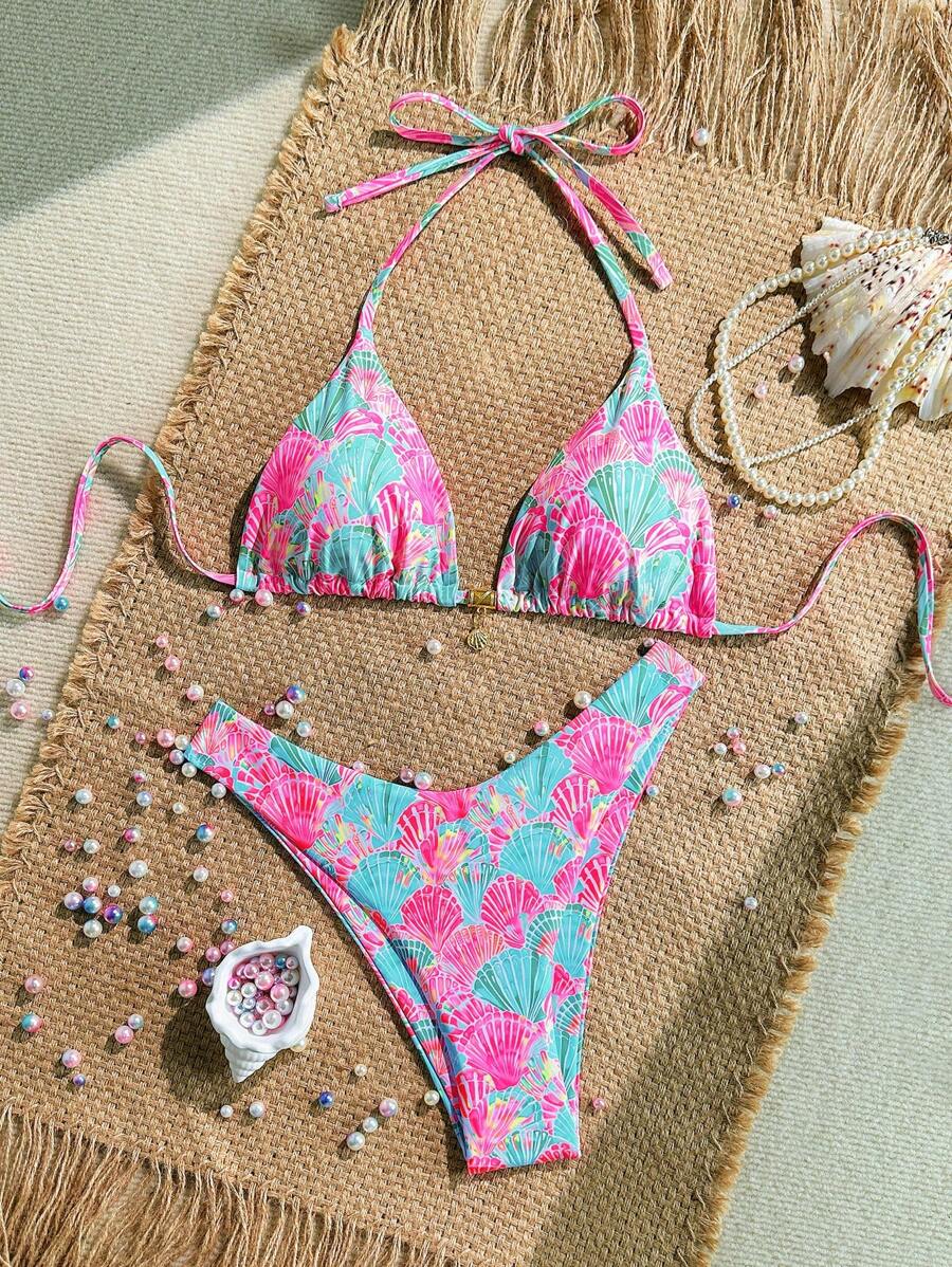Swim Mod Summer 2 Pieces Outfits For Women - Spaghetti Strap Random ...