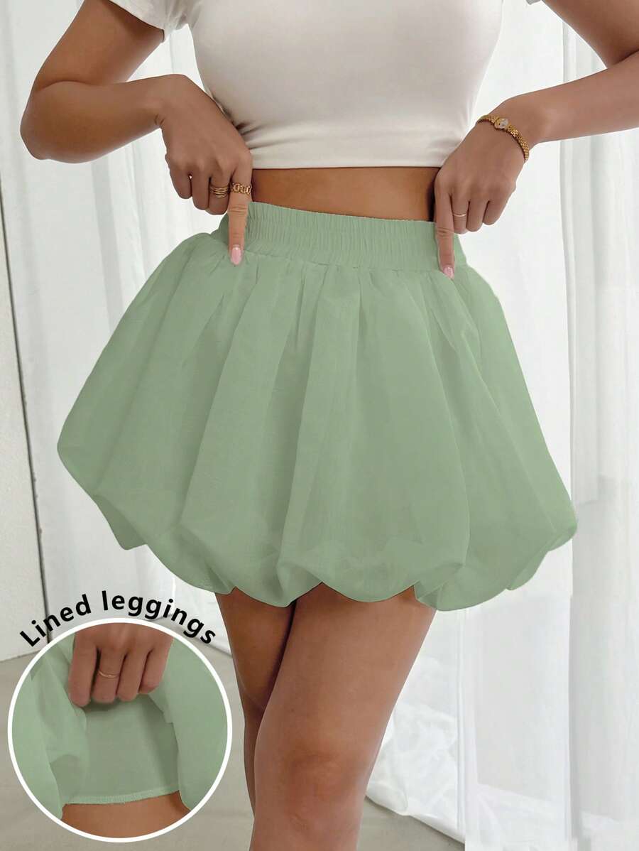 SHEIN Unity Women's White Flower Bud Hem Mini Skirt, Graduation Season ...