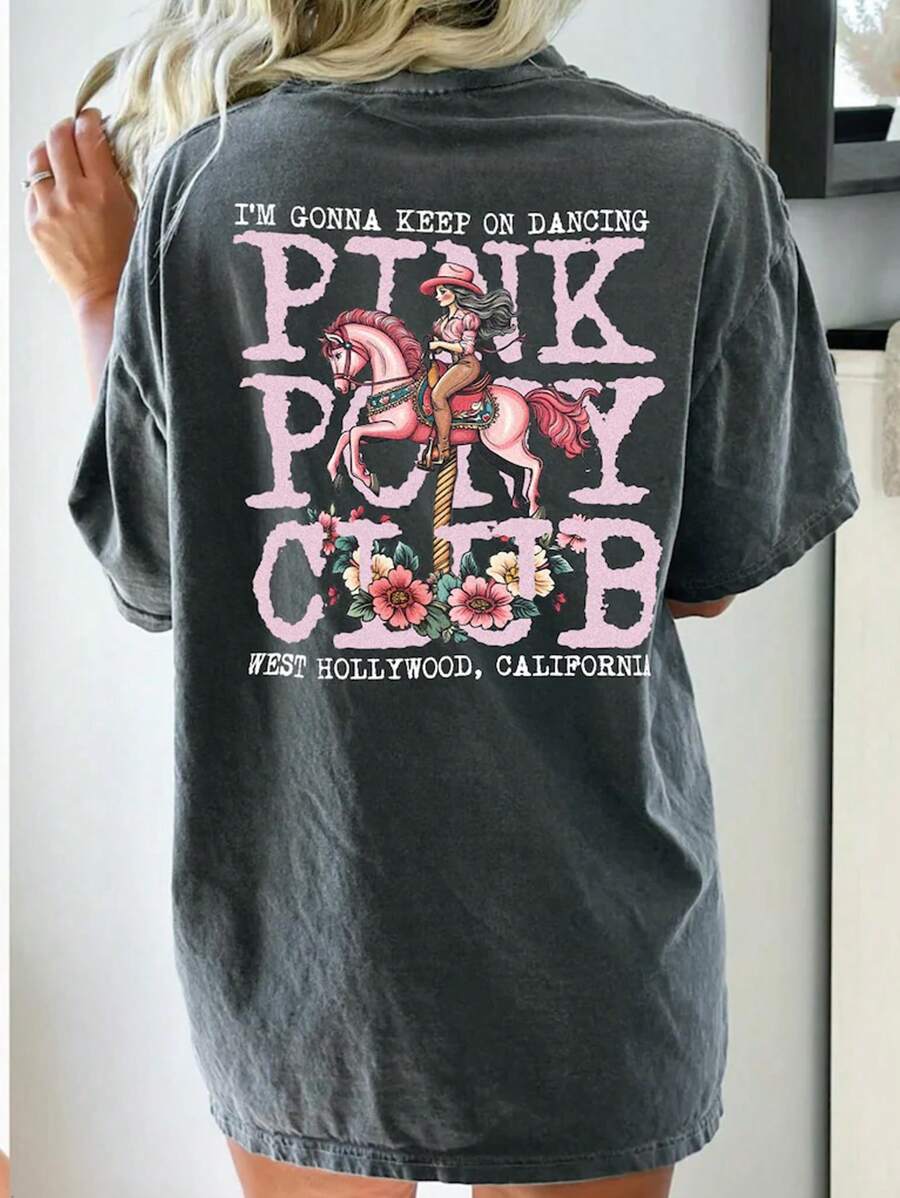 Pink Pony Club Comfort Colors Shirt, "I'm Gonna Keep On Dancing ...