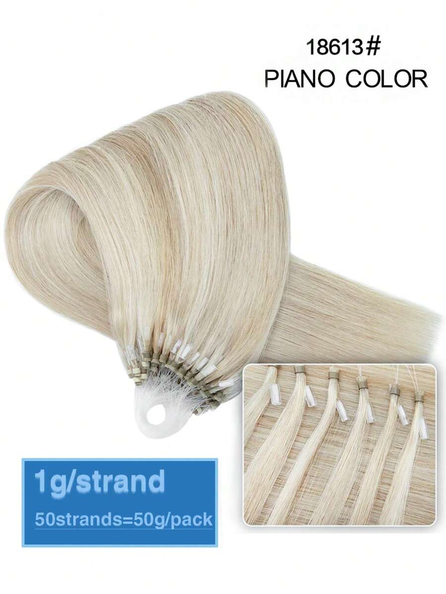 Micro Link Hair Extensions Human Hair Micro Loop Hair Cold Fusion 40 ...