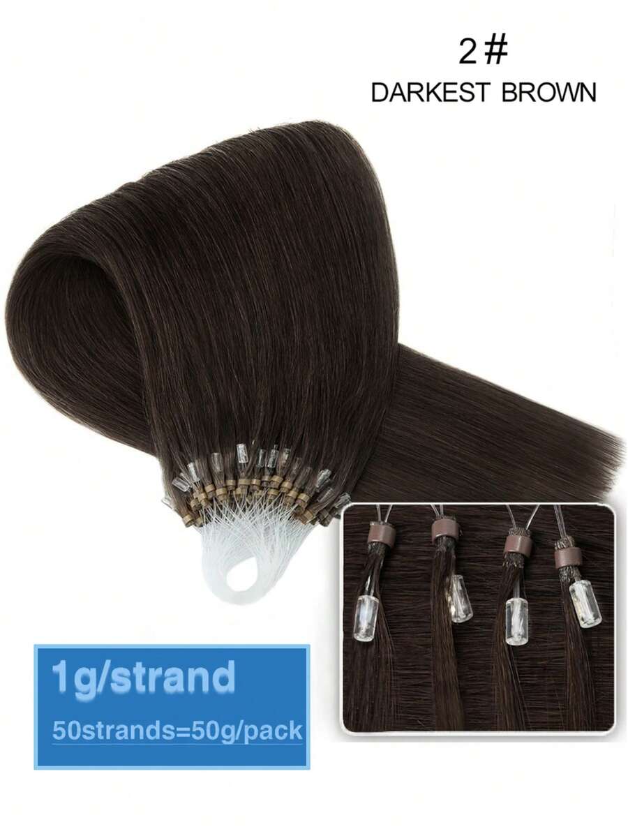 Micro Link Hair Extensions Human Hair Micro Loop Hair Cold Fusion 40 ...