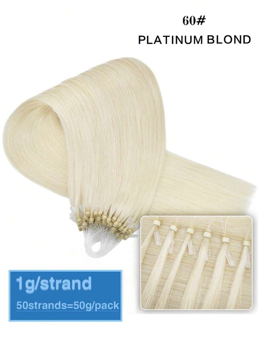 Micro Link Hair Extensions Human Hair Micro Loop Hair Cold Fusion 40 ...