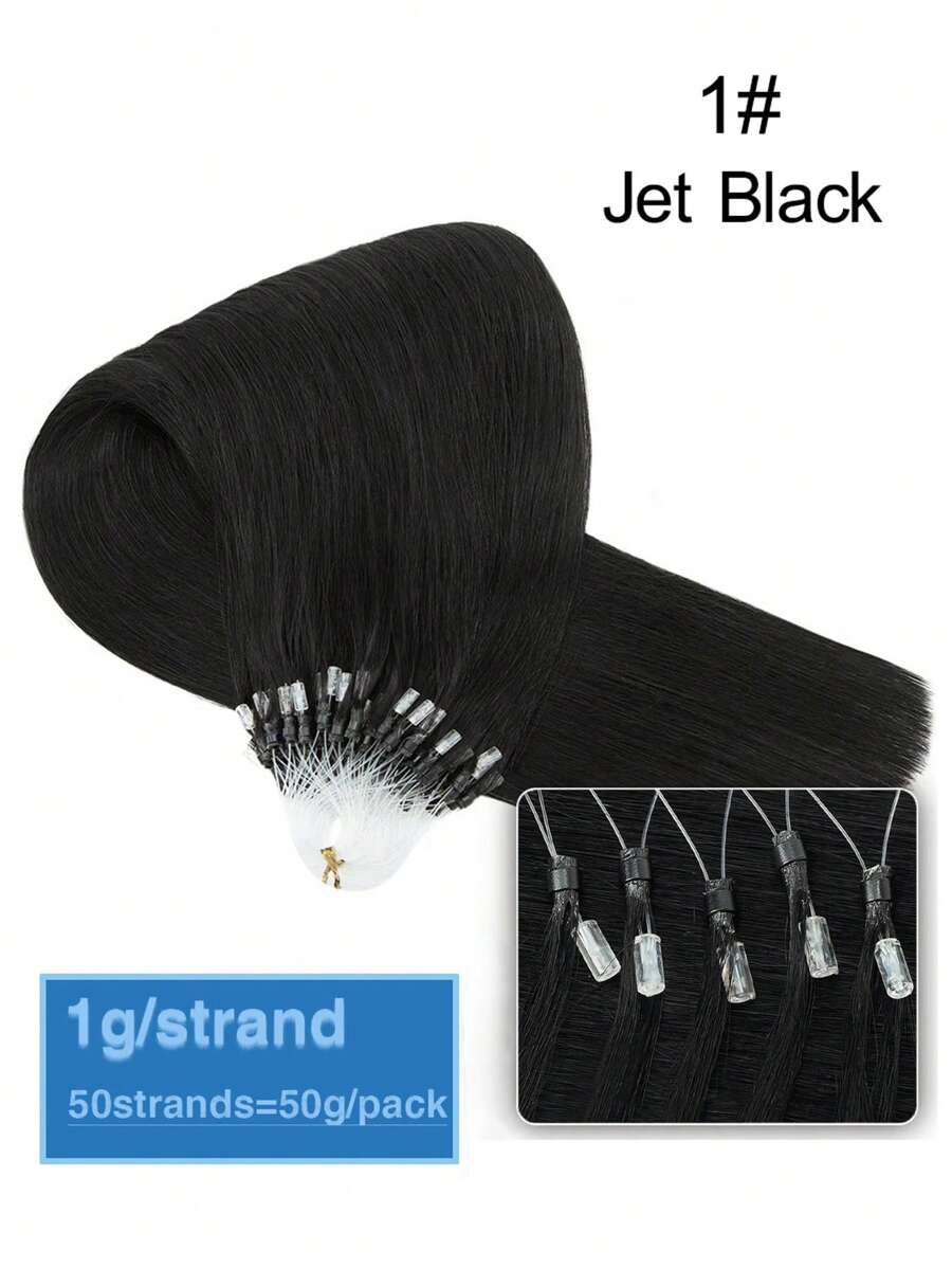 Micro Link Hair Extensions Human Hair Micro Loop Hair Cold Fusion 40 ...