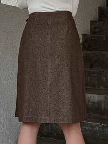 Dazy Designer Falda con detalle de pliegues | Mode de Mujer | SHEIN España