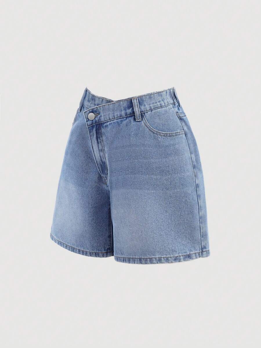 SHEIN Girlism Teen Girls Y2K Spring Summer Break Asymmetrical Waist ...