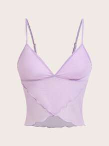 SHEIN ICON Women's Solid Color Fashionable Camisole Net Mesh ...