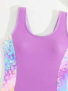 SHEIN Tween Girl' Swimwear/One-Piece Swimsuit/Printed/2pcs Set Summer ...