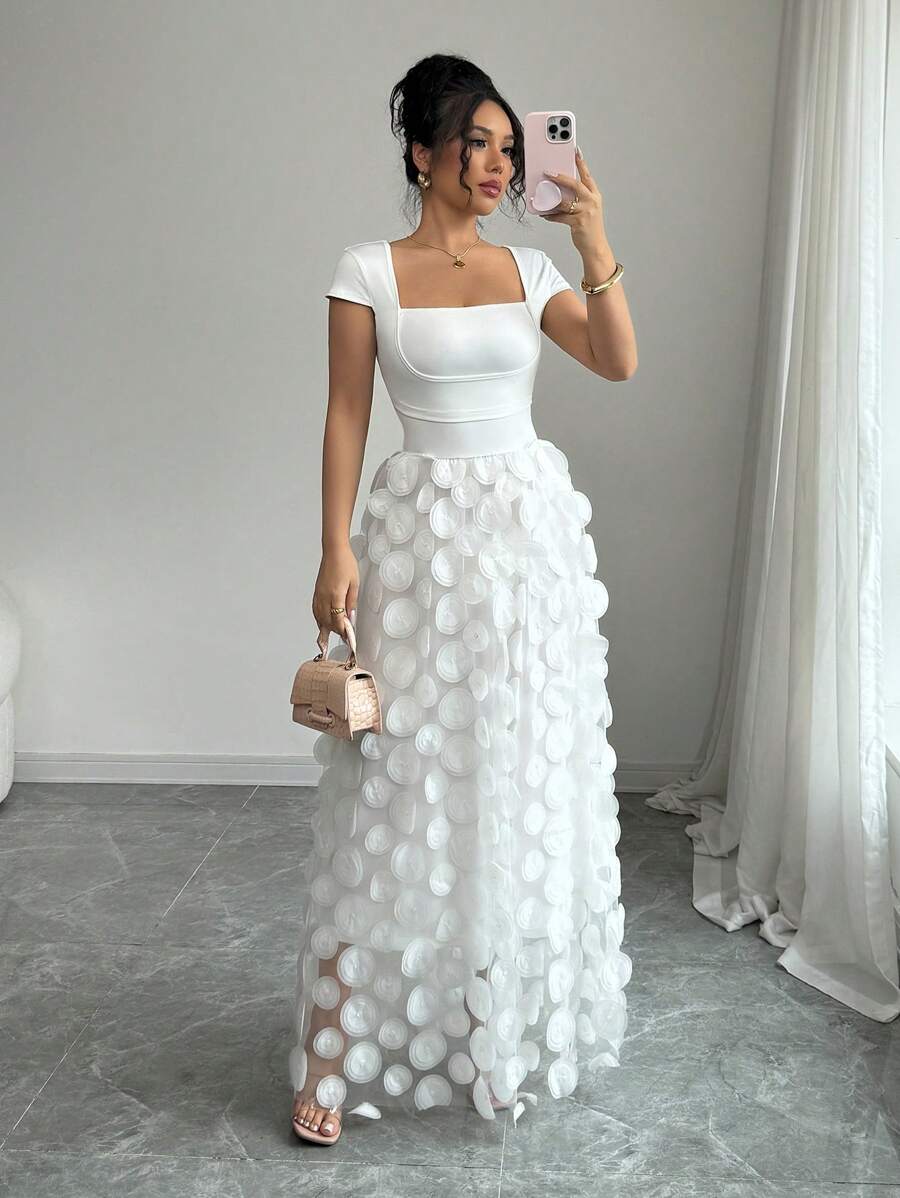 Elenzga Women's 2025 New Slim Fit Long Dress, Chic | SHEIN USA