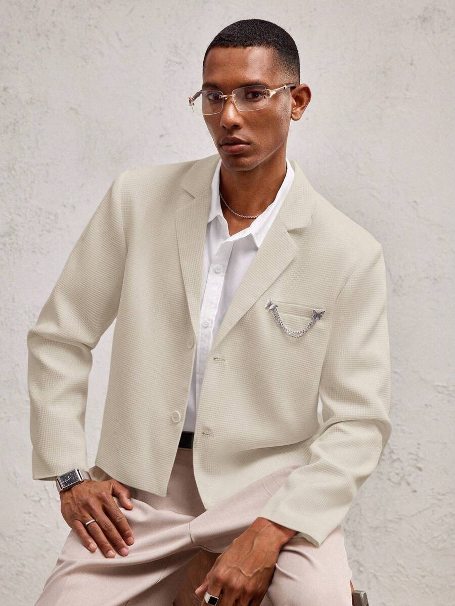 AKNOTIC Business Casual Men's Woven Short Loose Fit Regular Casual ...