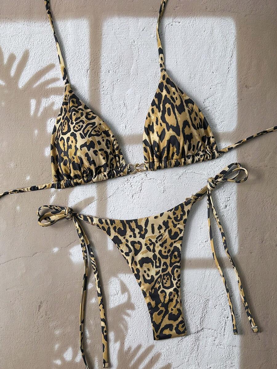 Swim Vcay Spring Break 2025 2pcs/Set Summer Beach Women Floral Halter ...