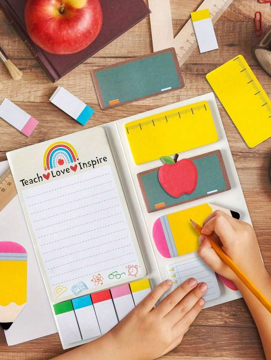 1 Set Teacher Appreciation Memo Pad Set - School Stationery For Writing ...