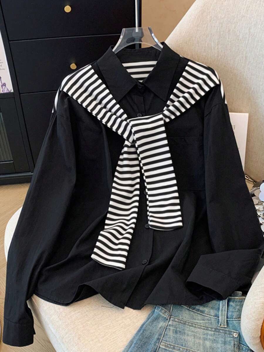 Airaco Women's Loose Fit Single-Breasted Long Sleeve Casual/Commuter ...