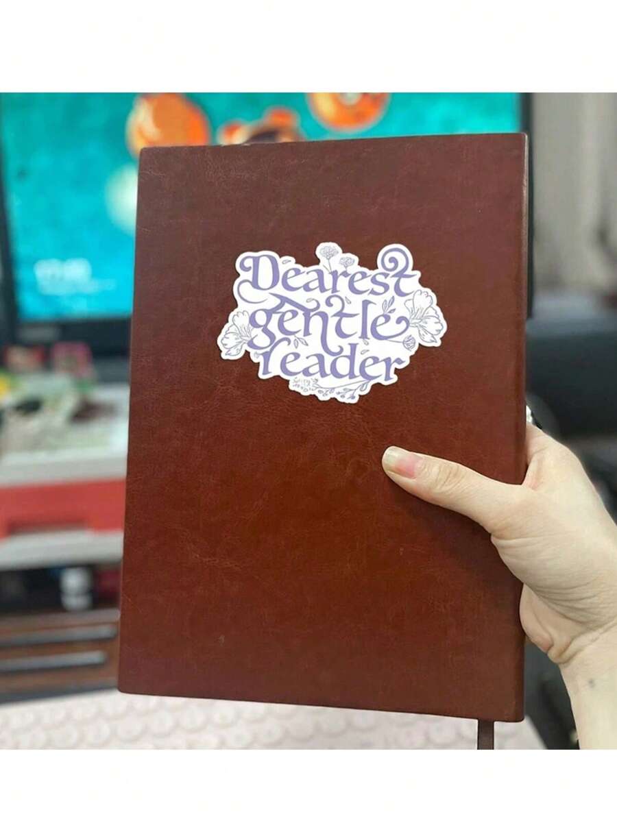 SHEIN 1PC Dearest Gentle Reader Sticker | Romantic Bookish Kindle ...