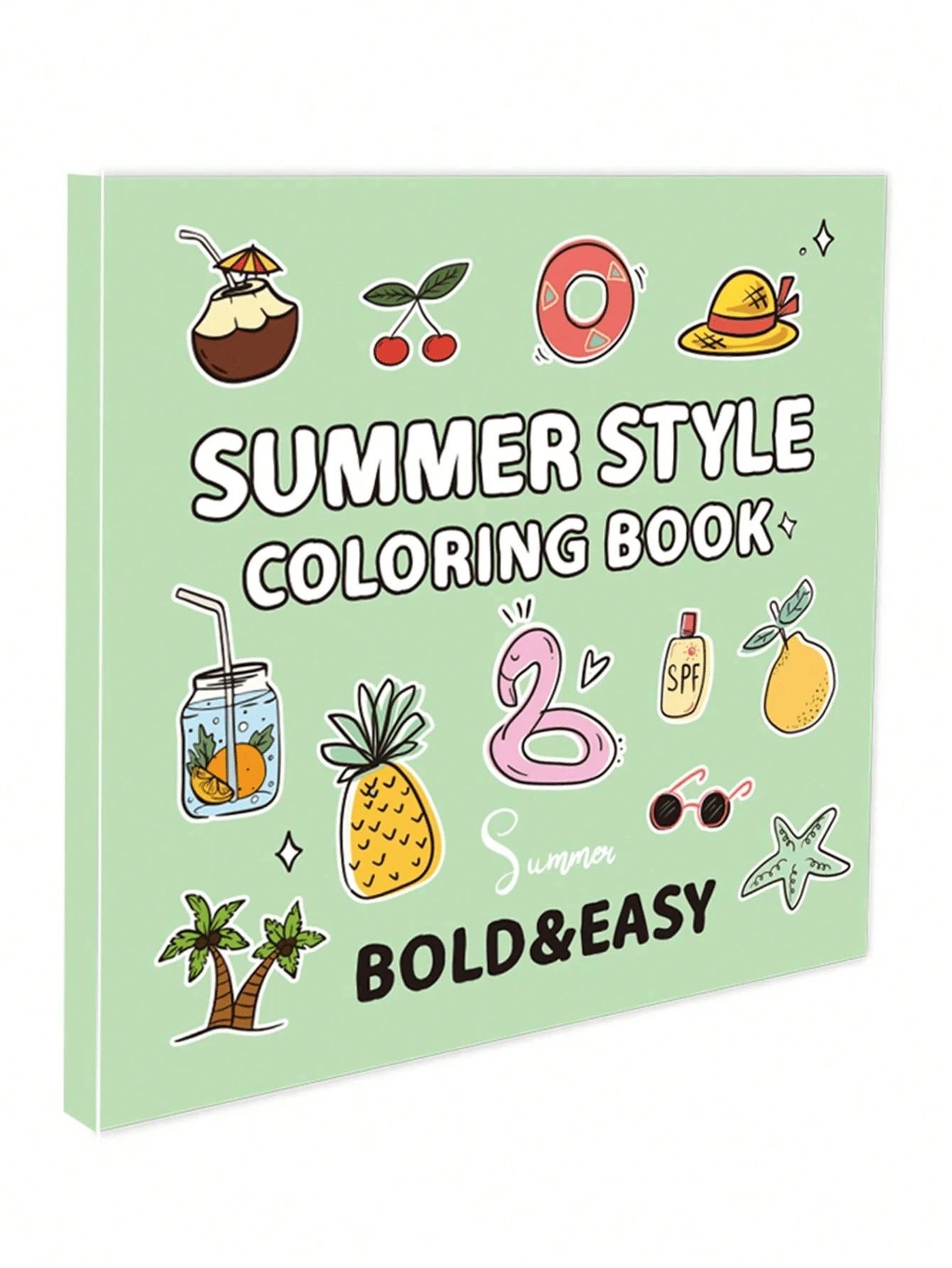 SHEIN 1 Coloring Book, Summer Style Children's Coloring Book, 40 ...