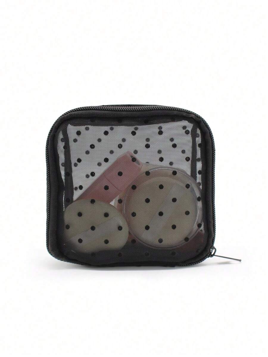 Simple & Fashionable Mesh Cosmetic Bag/lipstick Pouch | SHEIN USA