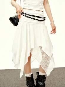 Rina Fox 2 pezzi Set top e gonna da donna in pizzo con profilo ...