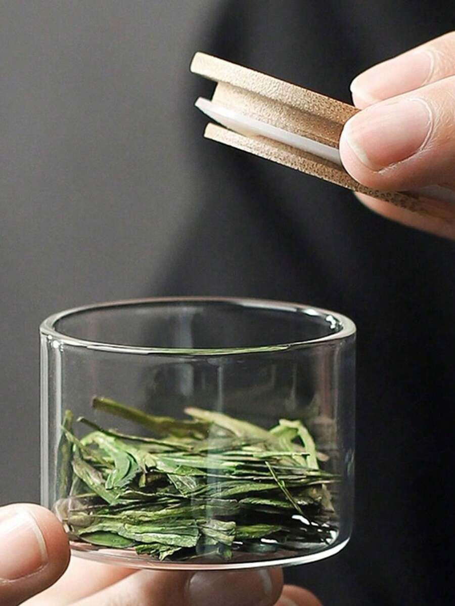 SHEIN Mini Small Empty Clear Transparent Sealed Airtight Tea Can ...