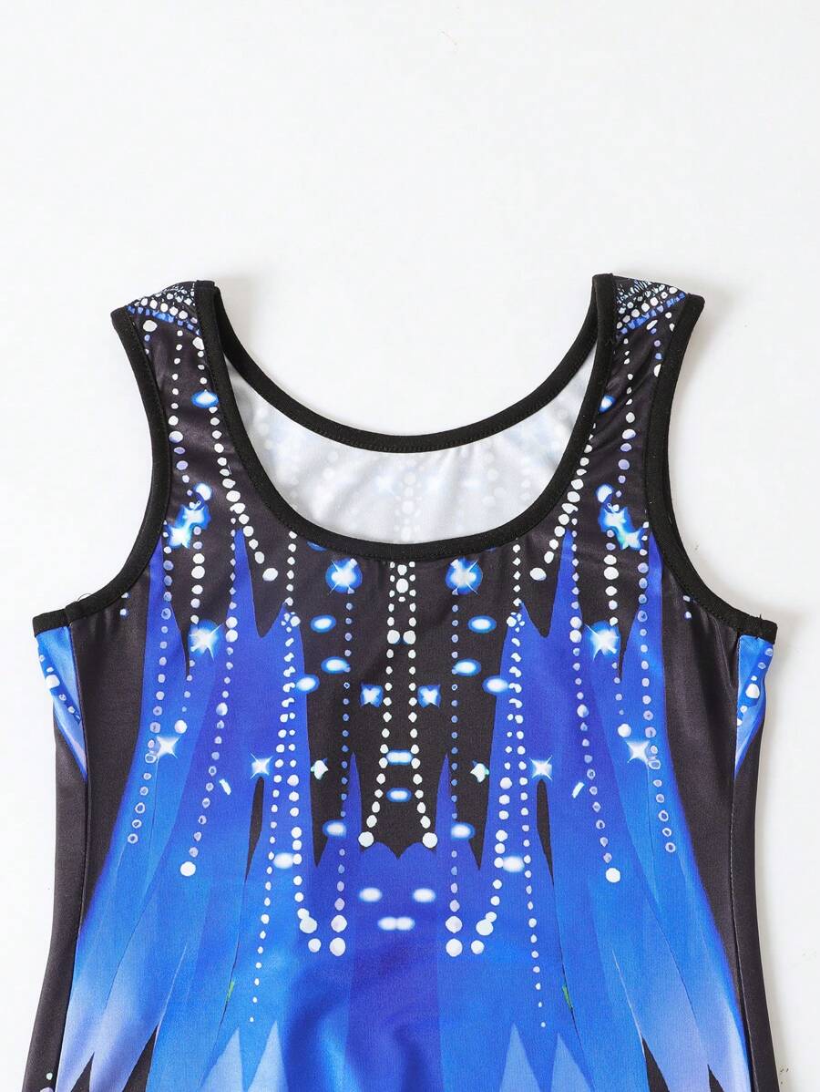 SHEIN Tween Girls' Activewear One-Piece Dance Leotard/Ballet Costume ...