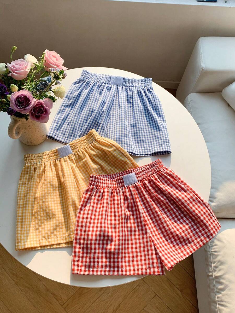 Comfortcana 3 Pieces Women's Loose Casual Striped Woven Shorts Red ...