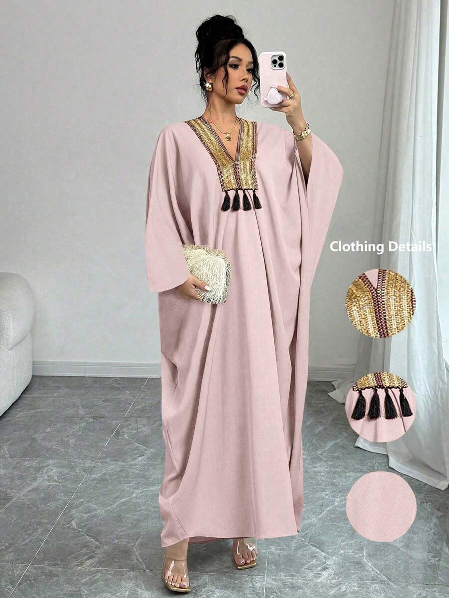 Chiquease Robe ample et fluide avec manches type chauve-souris pour l ...
