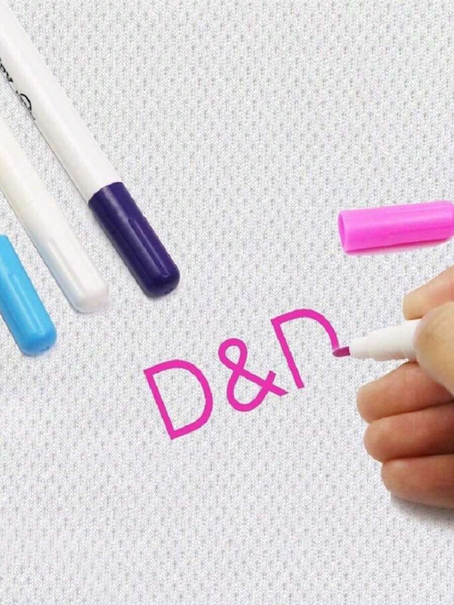 SHEIN Erasable Pen Water-Soluble Inks Fabric Marker Pen Cross Stitch ...