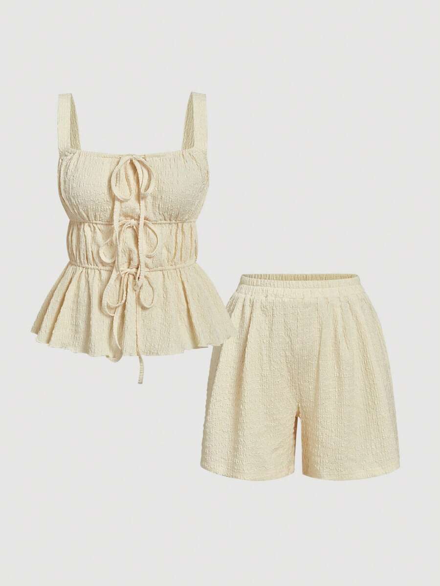 SHEIN MOD 2pcs/Set Plus Size Women's Cute And Comfy Shorts, Spring ...