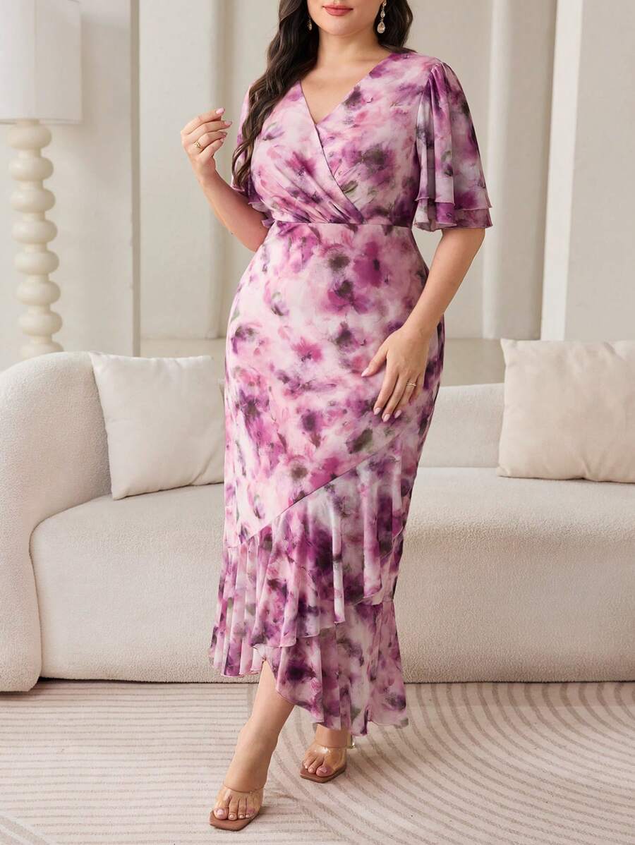 Modelyn Plus Size Women Arabic Style Dress, Fashionable For Summer ...