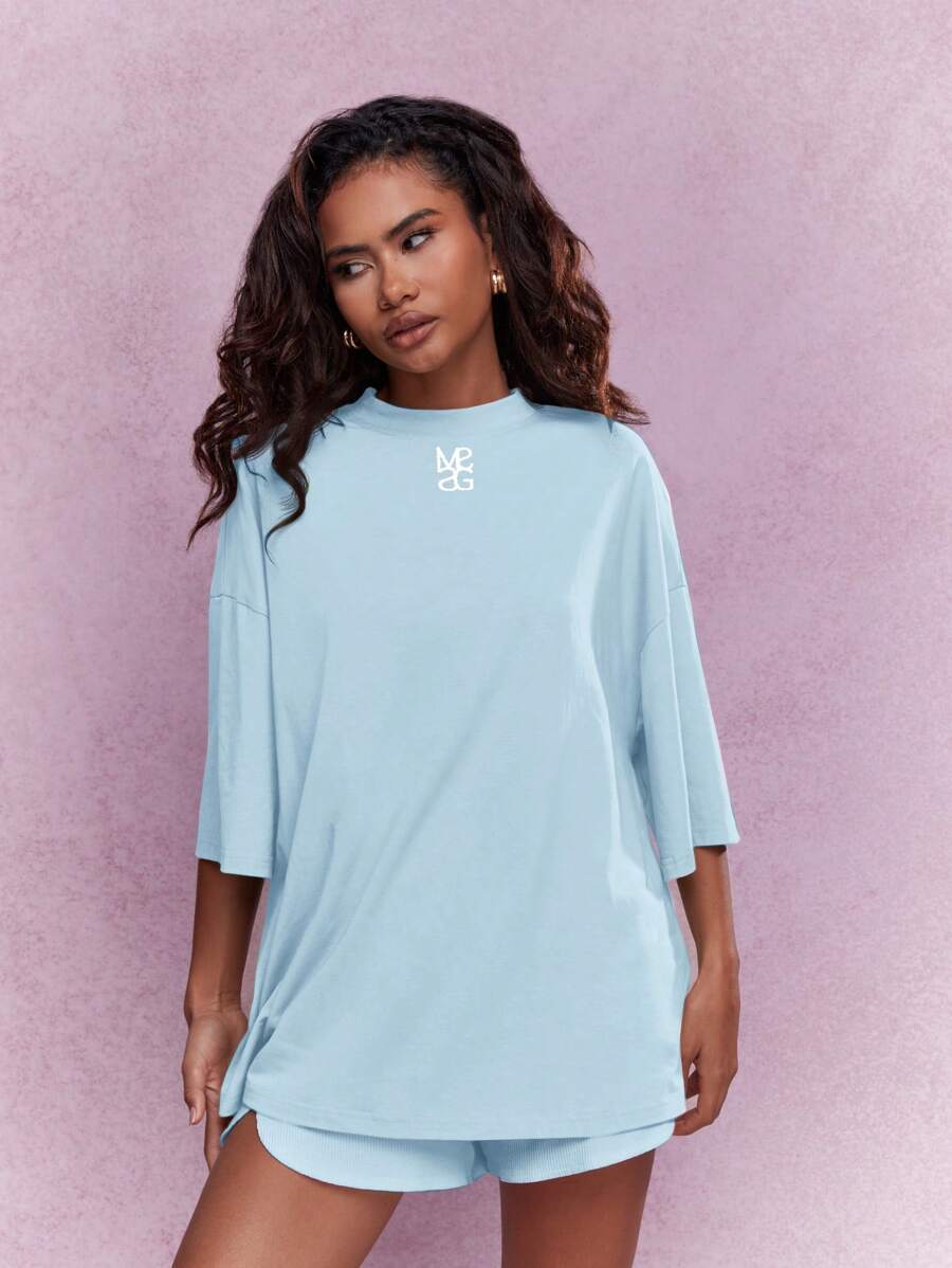 MISSGUIDED Oversized Summer T-Shirt Premium Jersey Top Casual Essential ...