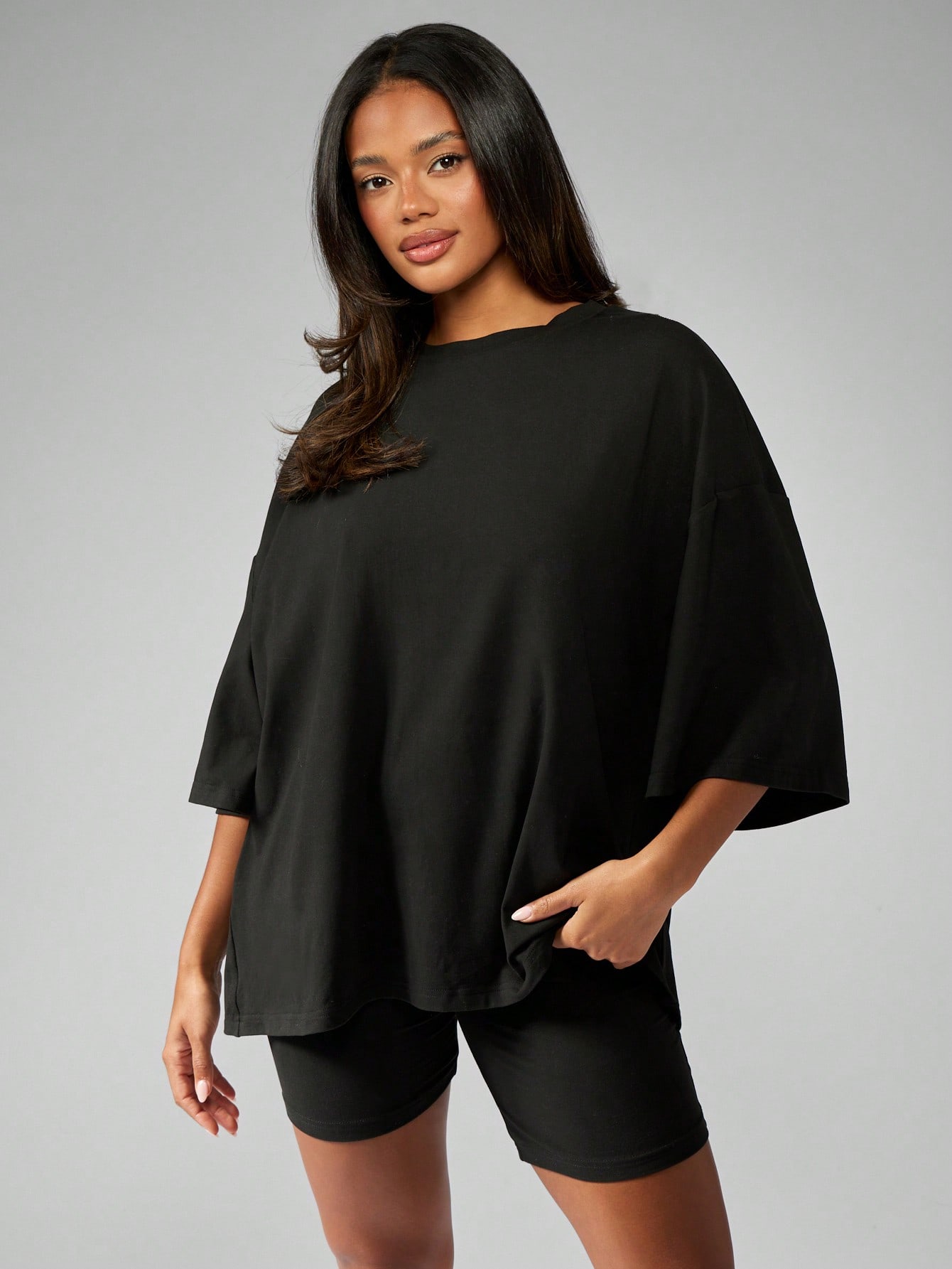 MISSGUIDED Oversized Casual Lounge Activewear Two-Piece Set｜MISSGUIDED