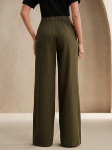 Anewsta Spring/Autumn Chic Business Casual Loose Straight Leg Wide Leg ...