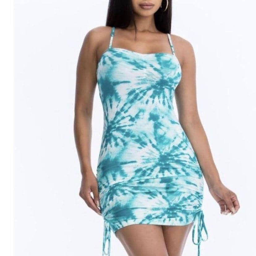 Is That The New Tie Dye Ruched Bodycon Cami Dress ??| ROMWE USA