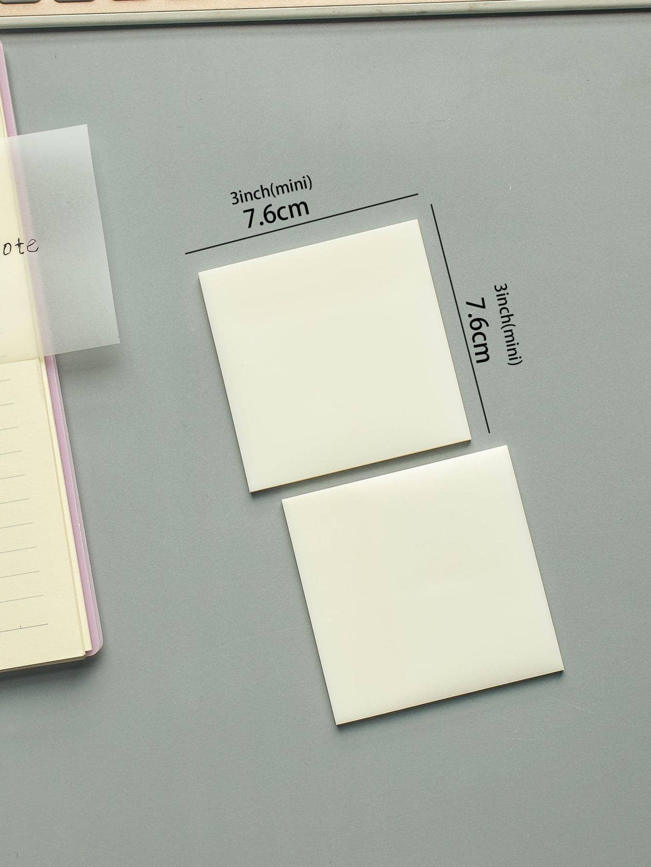 MOKA Transparent Sticky Notes Perspective Waterproof & Clear Sticky ...