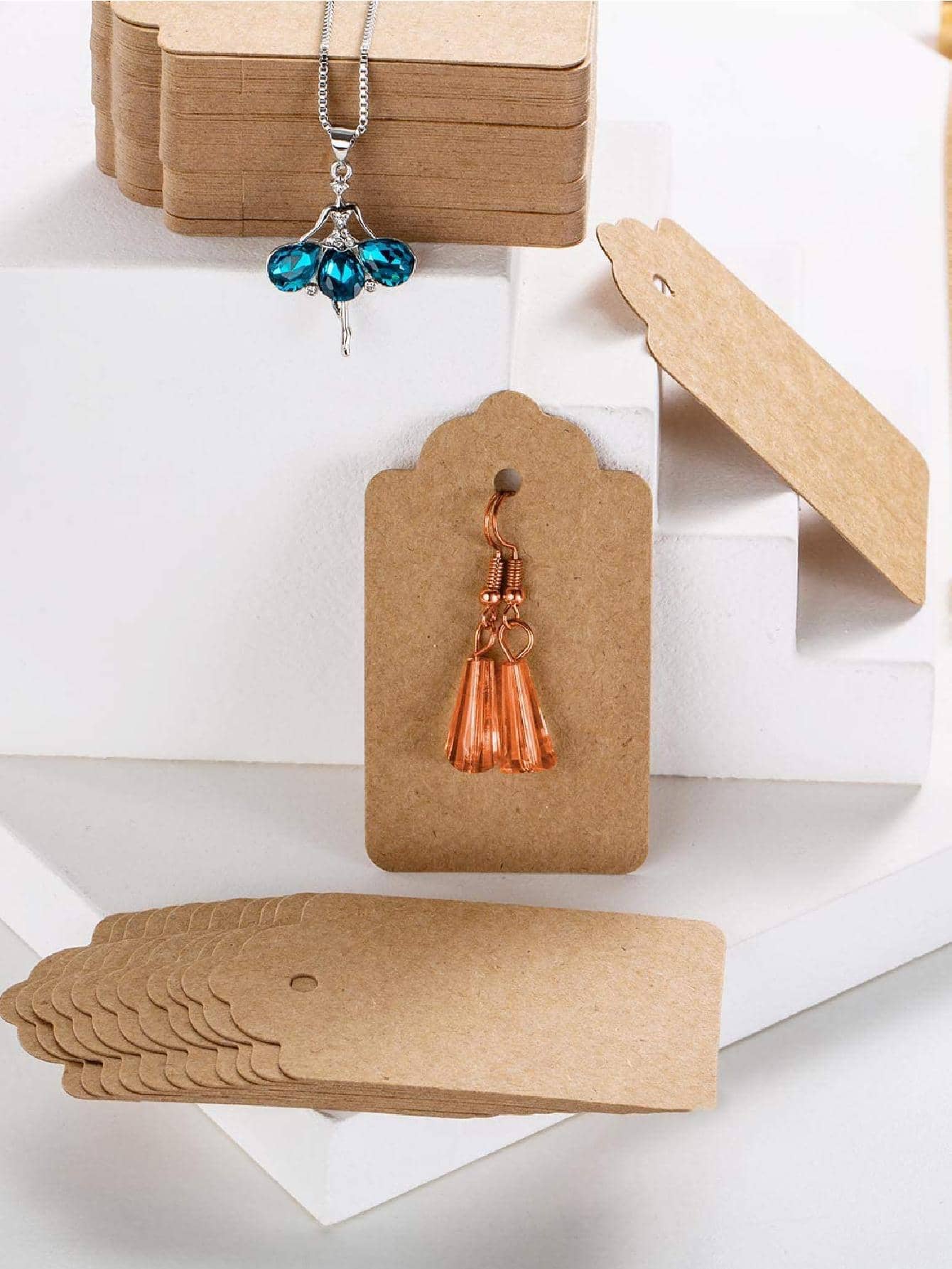 100 Pieces Premium Gift Tag, Kraft Paper Price Tag On Both Sides, With ...