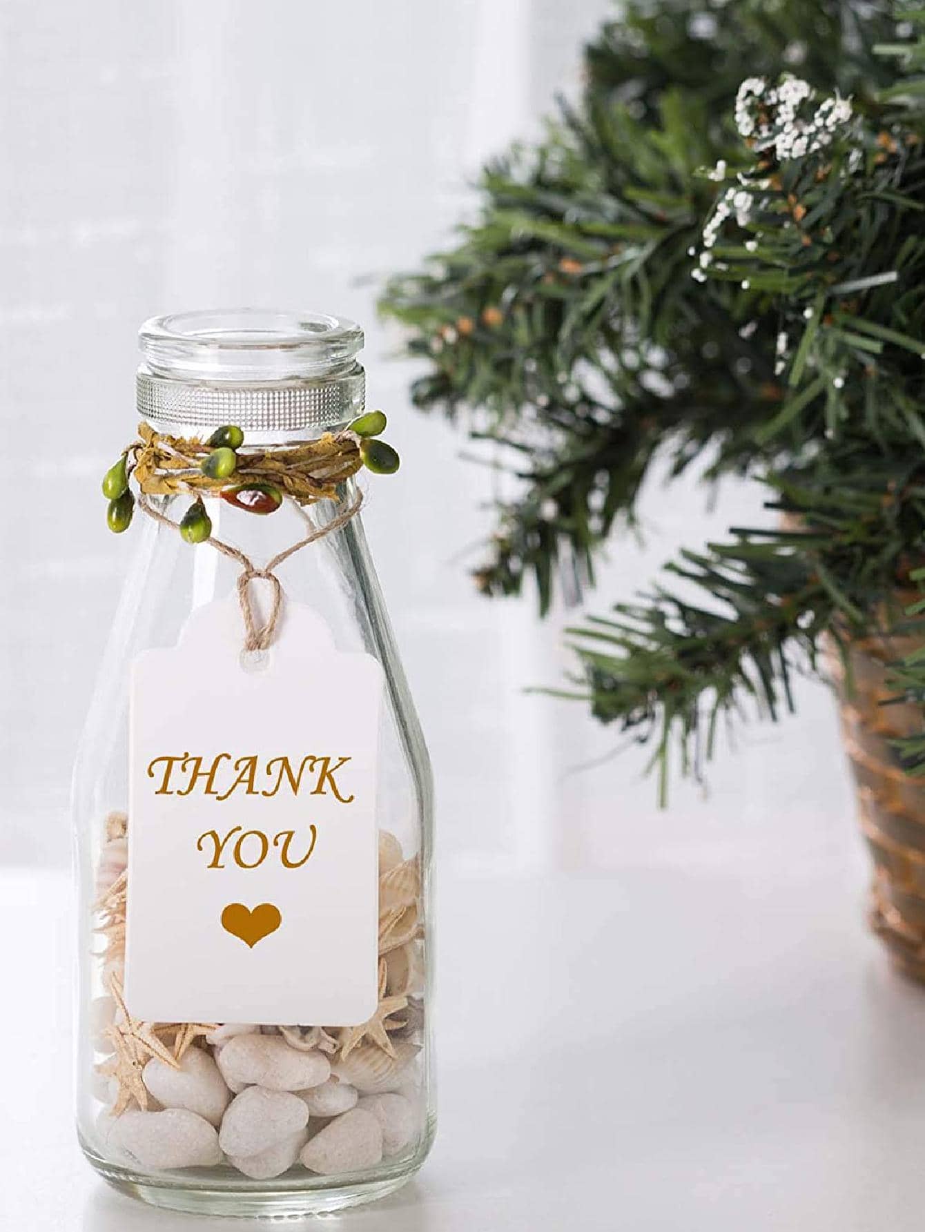 100 Pieces Premium Gift Tag, Kraft Paper Price Tag On Both Sides, With ...