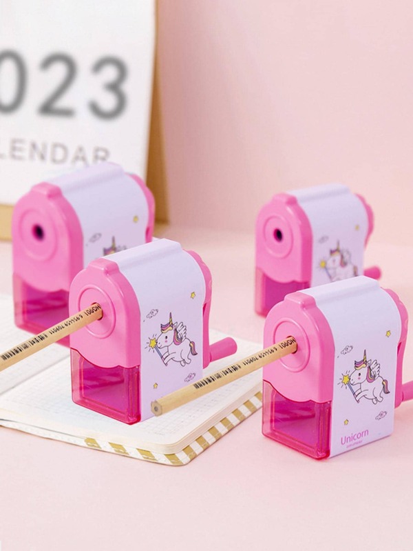 1pc Unicorn Pattern Manual Pencil Sharpener, Cute Portable Basics ...