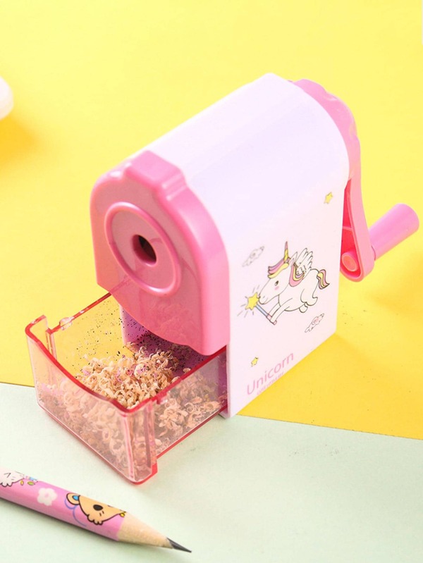 1pc Unicorn Pattern Manual Pencil Sharpener, Cute Portable Basics ...