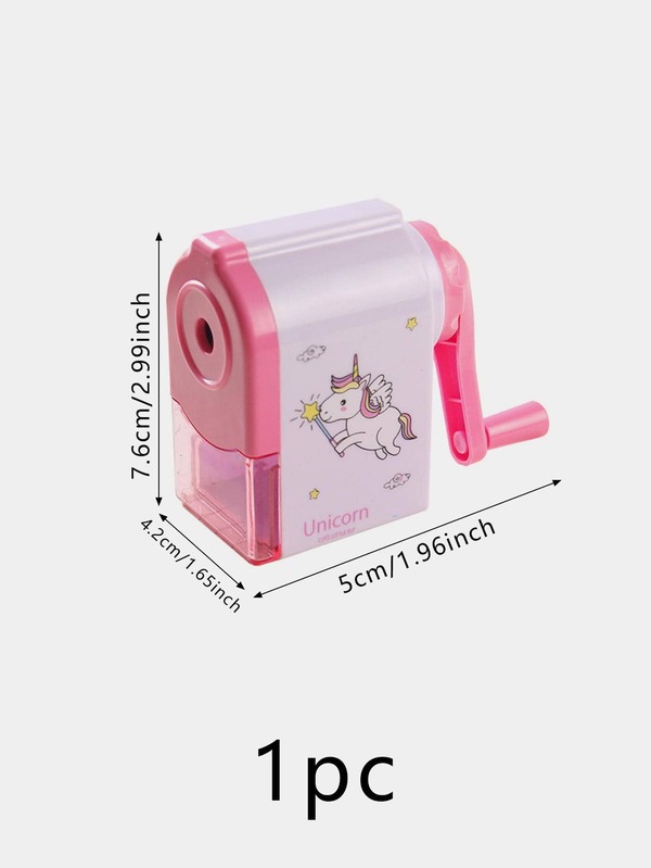 1pc Unicorn Pattern Manual Pencil Sharpener, Cute Portable Basics ...