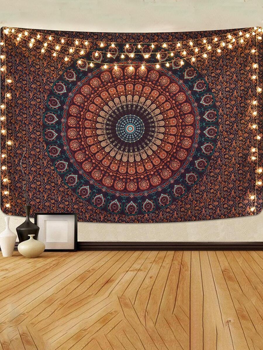1pc Mandala Pattern Tapestry, Modern Fabric Tapestry Poster Wall ...